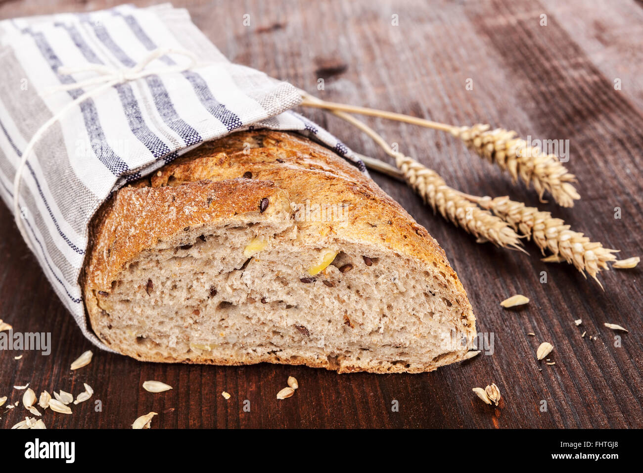 Dark bread, rustic style Stock Photo - Alamy