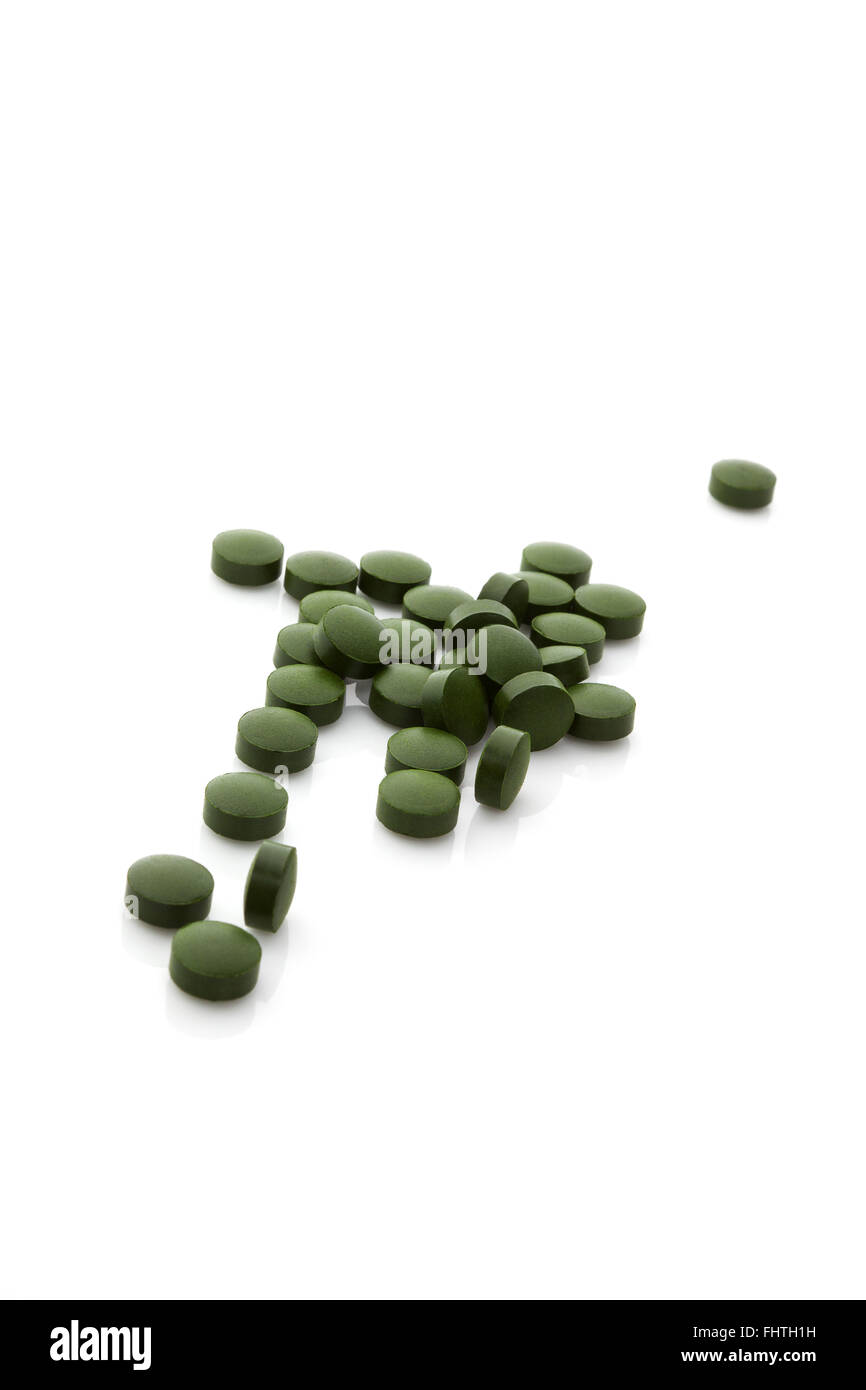 Chlorella tablets hi-res stock photography and images - Alamy