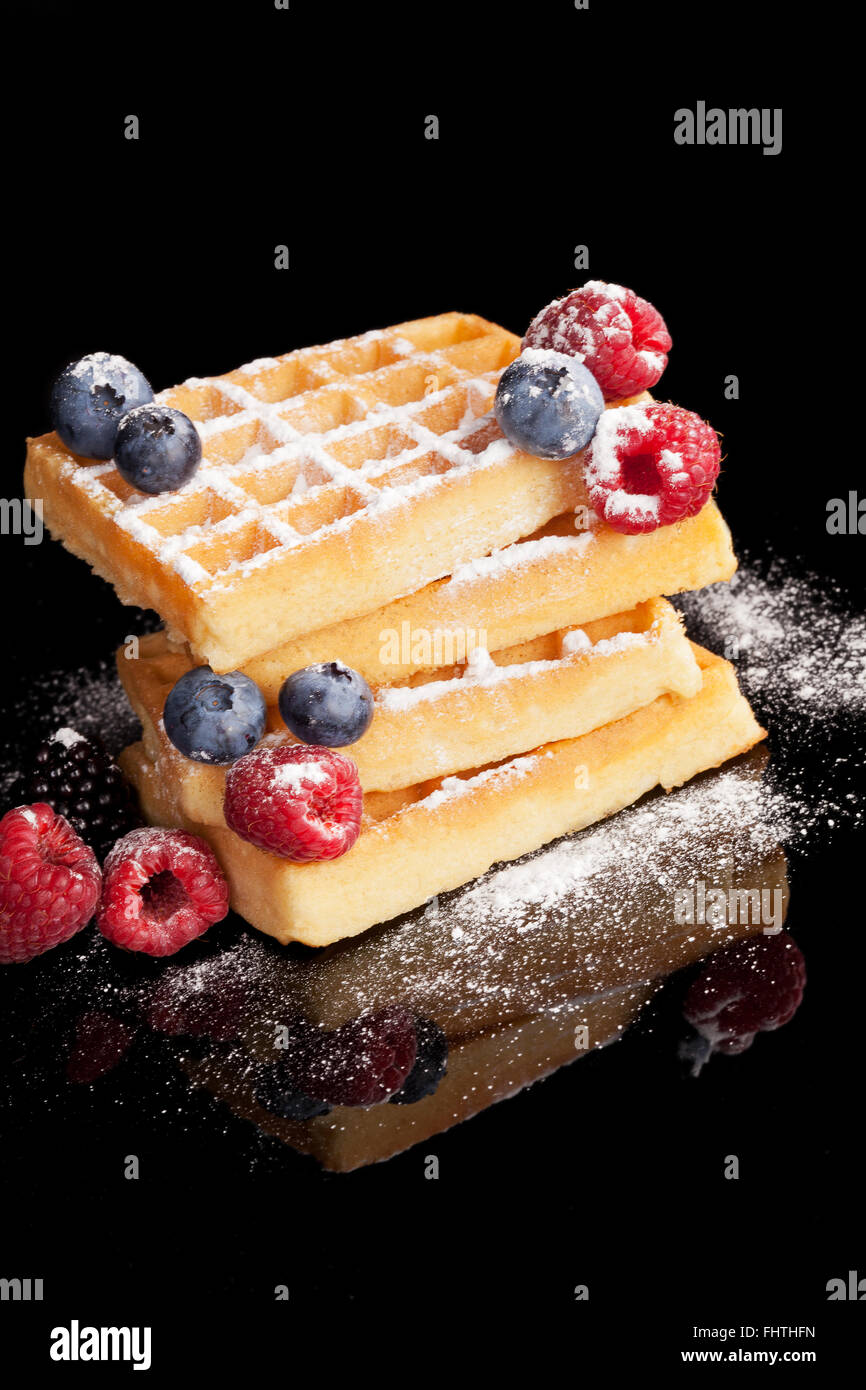 Black waffles hi-res stock photography and images - Alamy