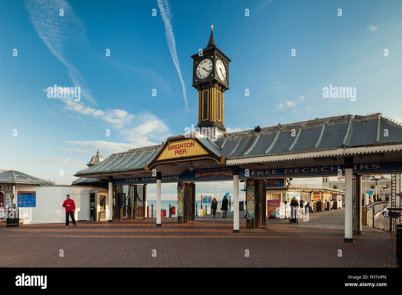 Brighton Pier entrance, East Sussex, England Stock Photo - Alamy