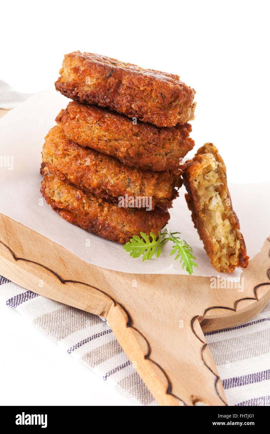 Luxurious falafel patty background Stock Photo - Alamy