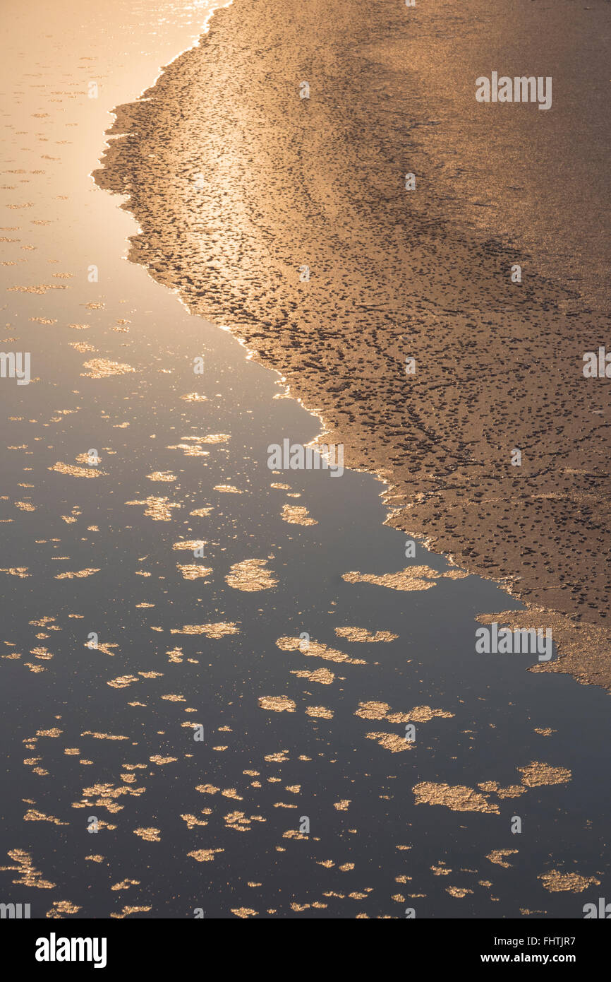 Beautiful texture created by the salt crystals form in the process of ...