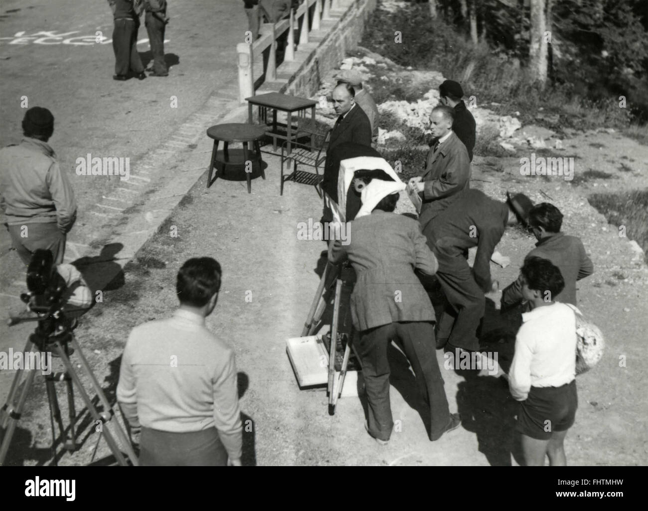 On the set of the film Under the Sun of Rome, Italy 1948 Stock Photo ...