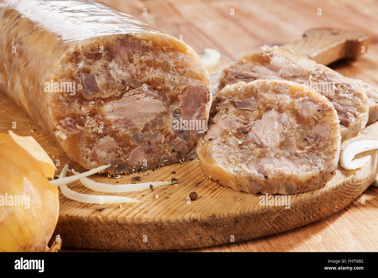 Head cheese cold cut Stock Photo - Alamy