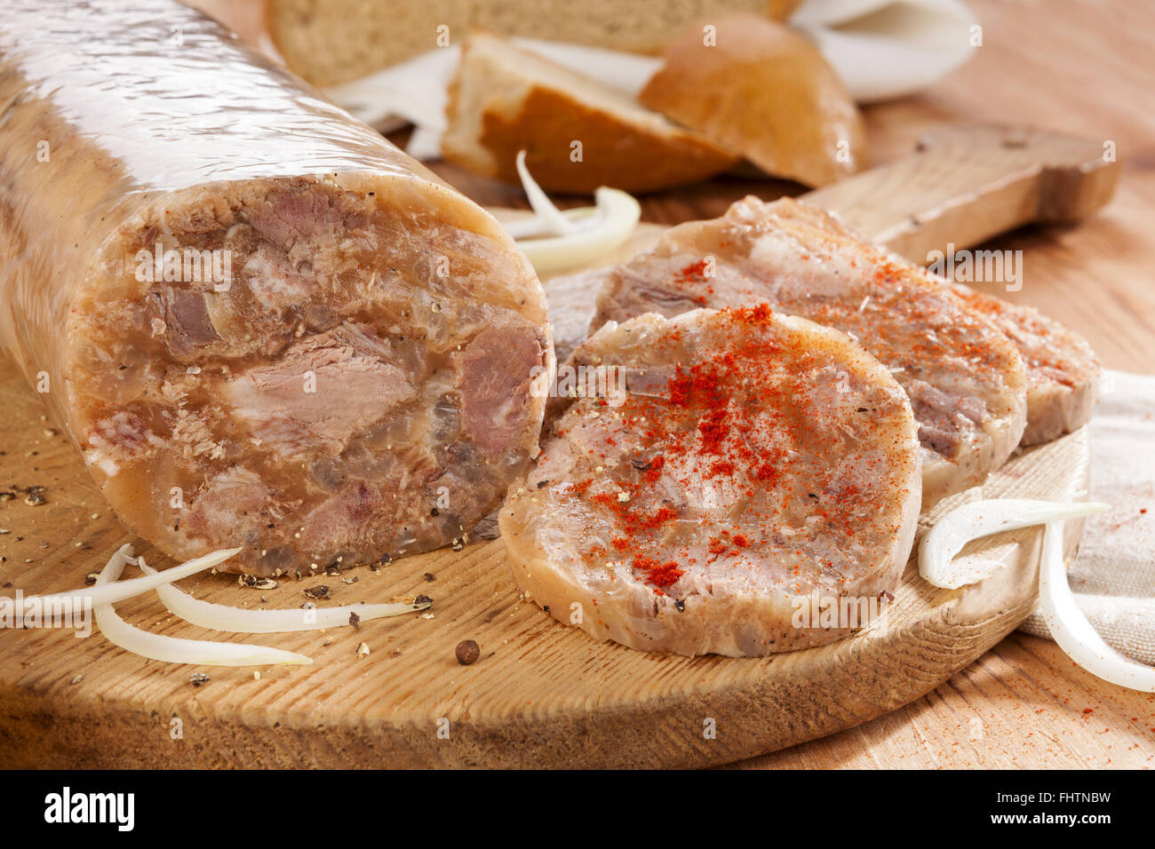 Pork head cheese hi-res stock photography and images - Alamy