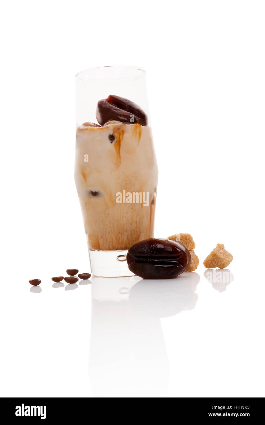 Shot iced coffee drink Cut Out Stock Images & Pictures - Alamy