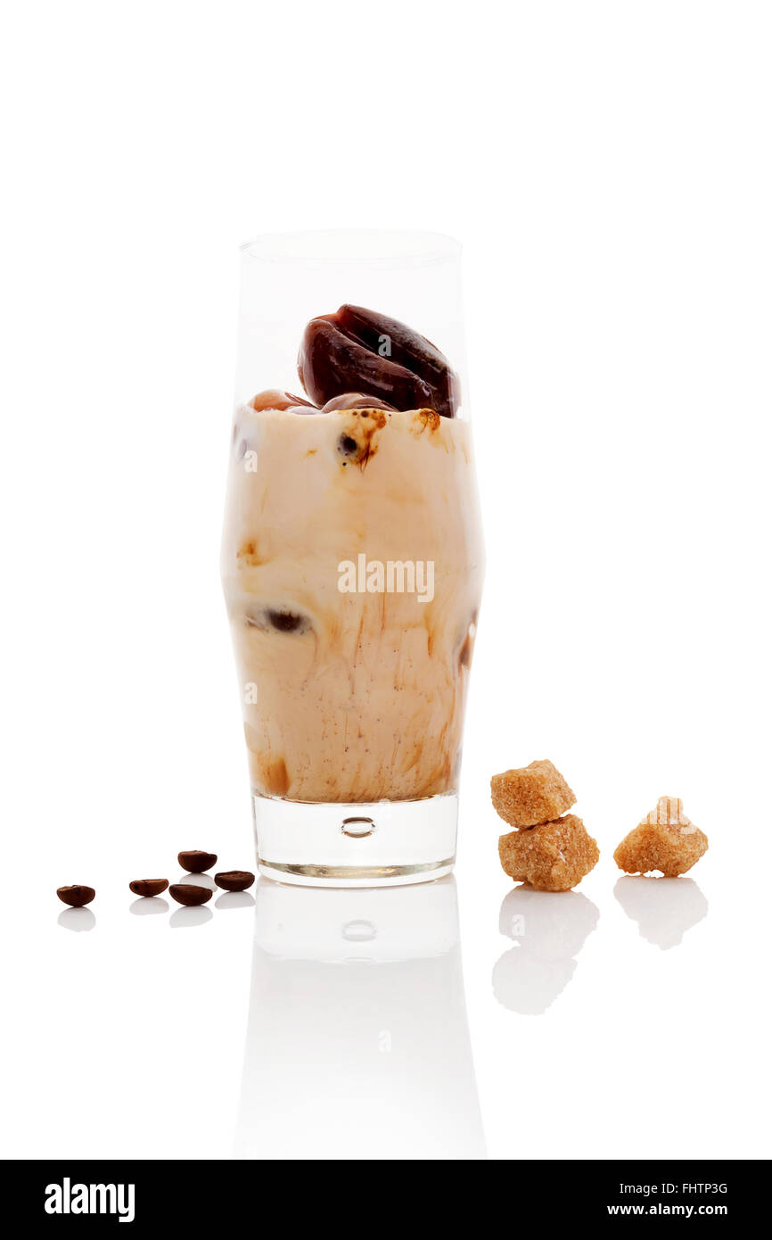 Iced coffee milk cafe Cut Out Stock Images & Pictures - Alamy