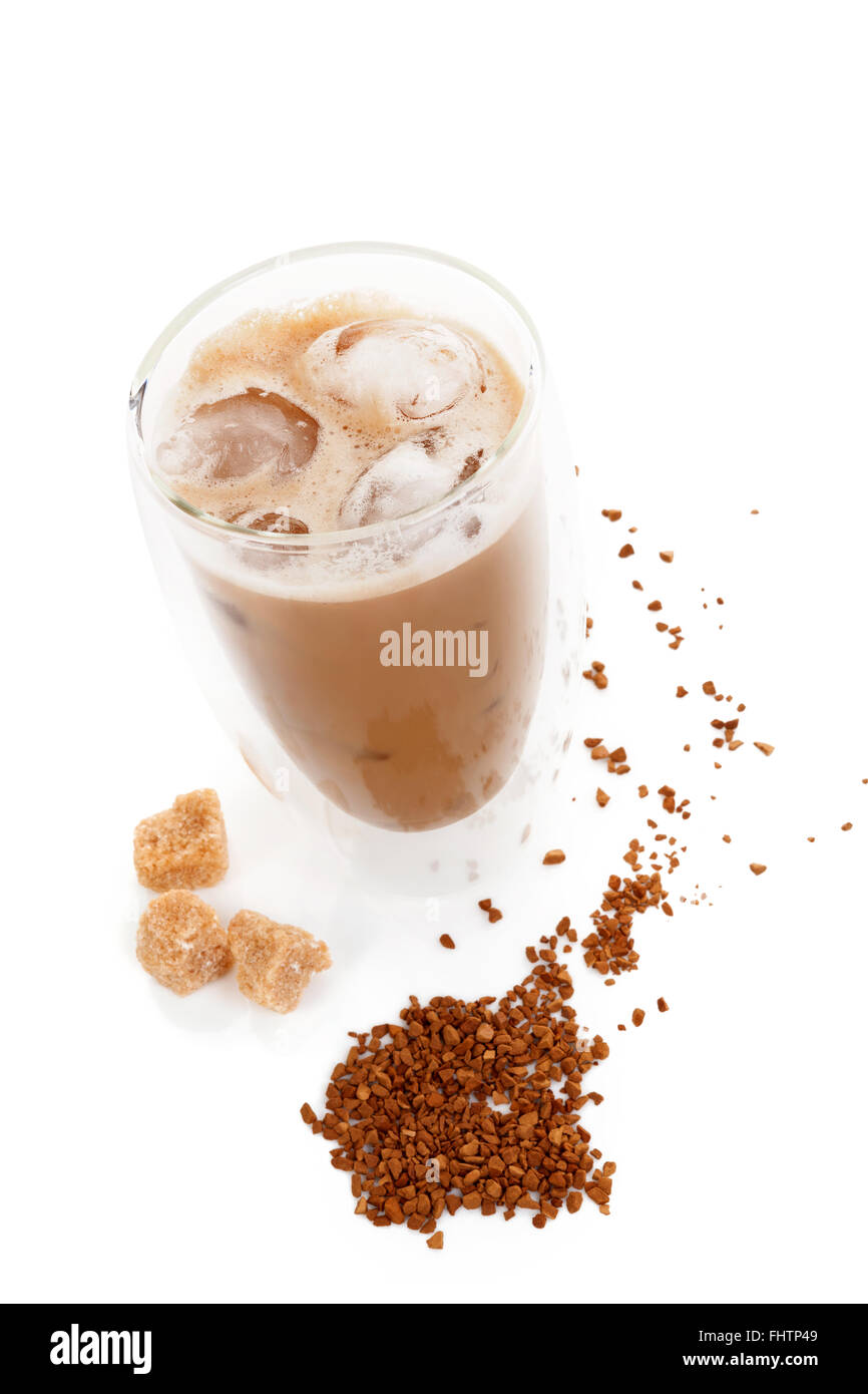 Shot iced coffee drink Cut Out Stock Images & Pictures - Alamy