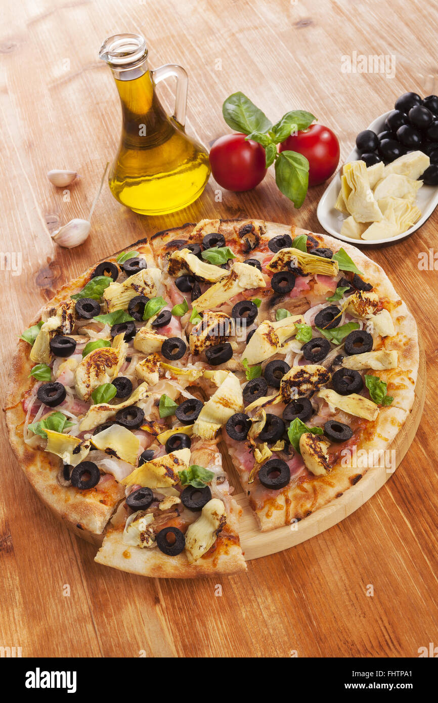 Pizza background hi-res stock photography and images - Alamy