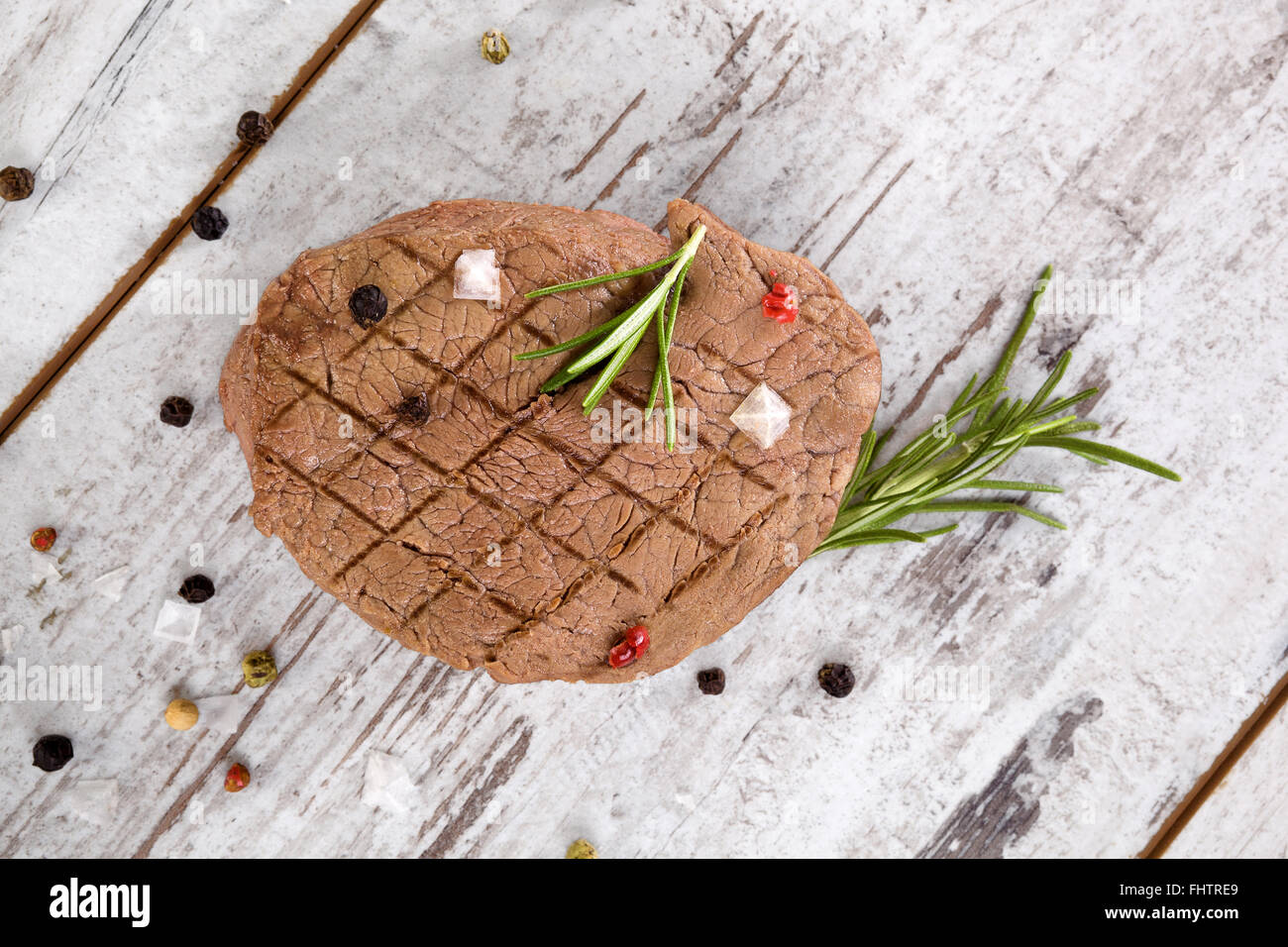 Steak eating, country style Stock Photo - Alamy