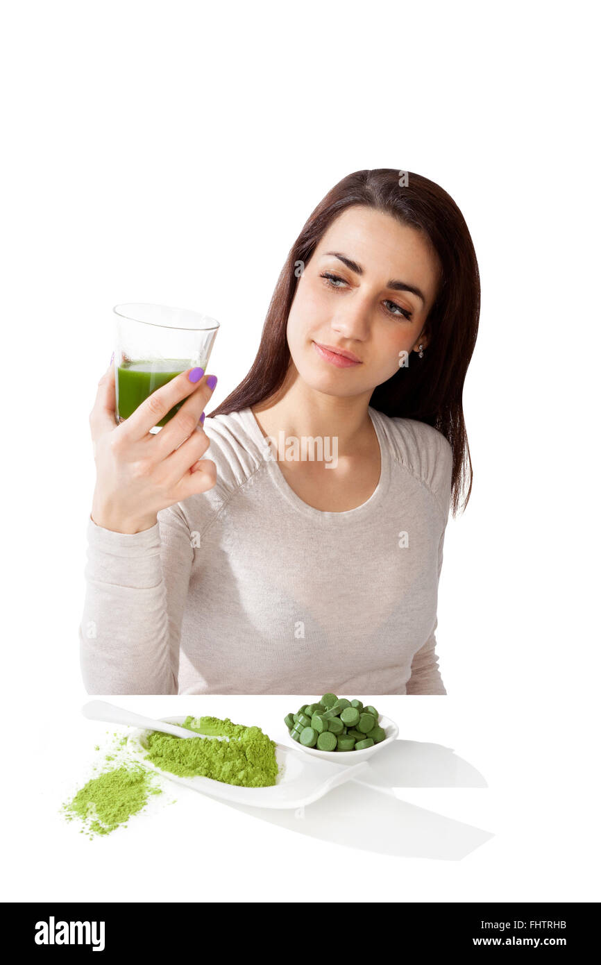 Beautiful girl detox Stock Photo - Alamy