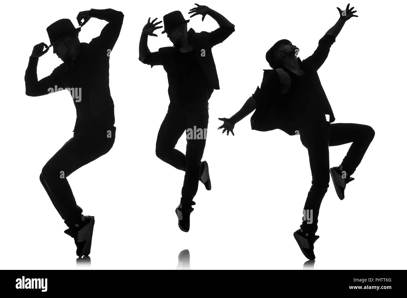 Silhouettes of dancers in dancing concept Stock Photo - Alamy