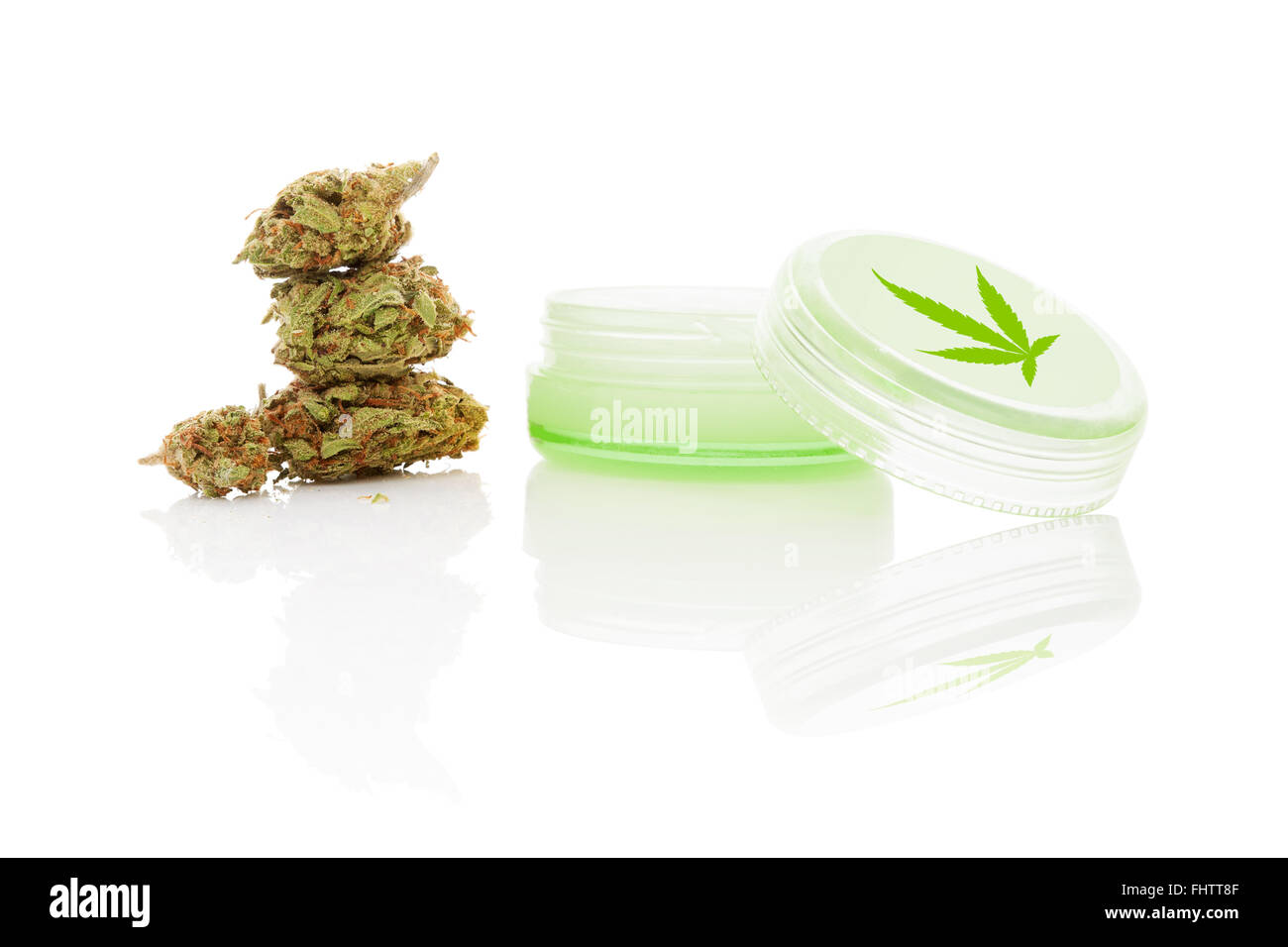 Cannabis cosmetics cream Cut Out Stock Images & Pictures - Alamy