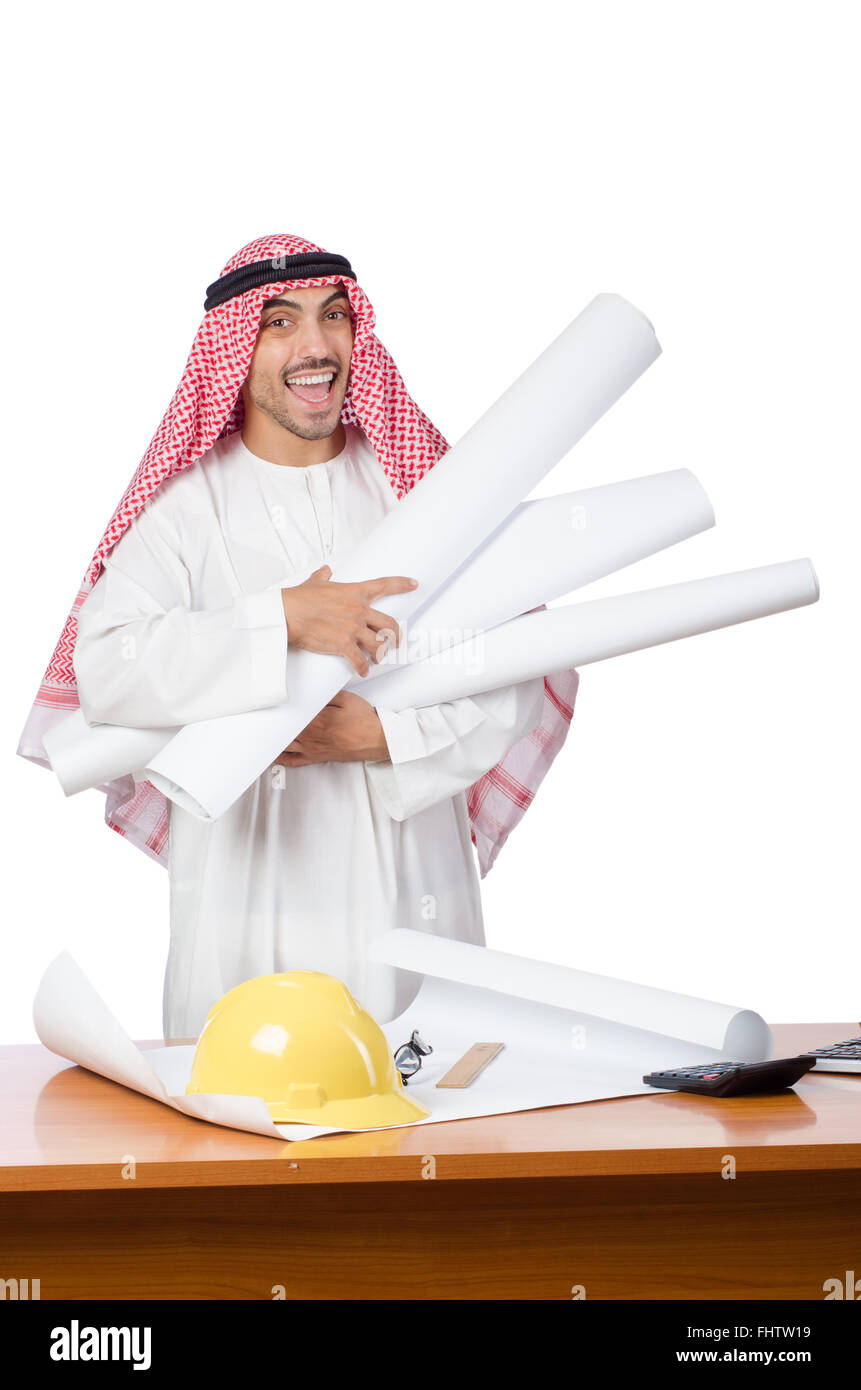 Arab man working in the office Stock Photo - Alamy