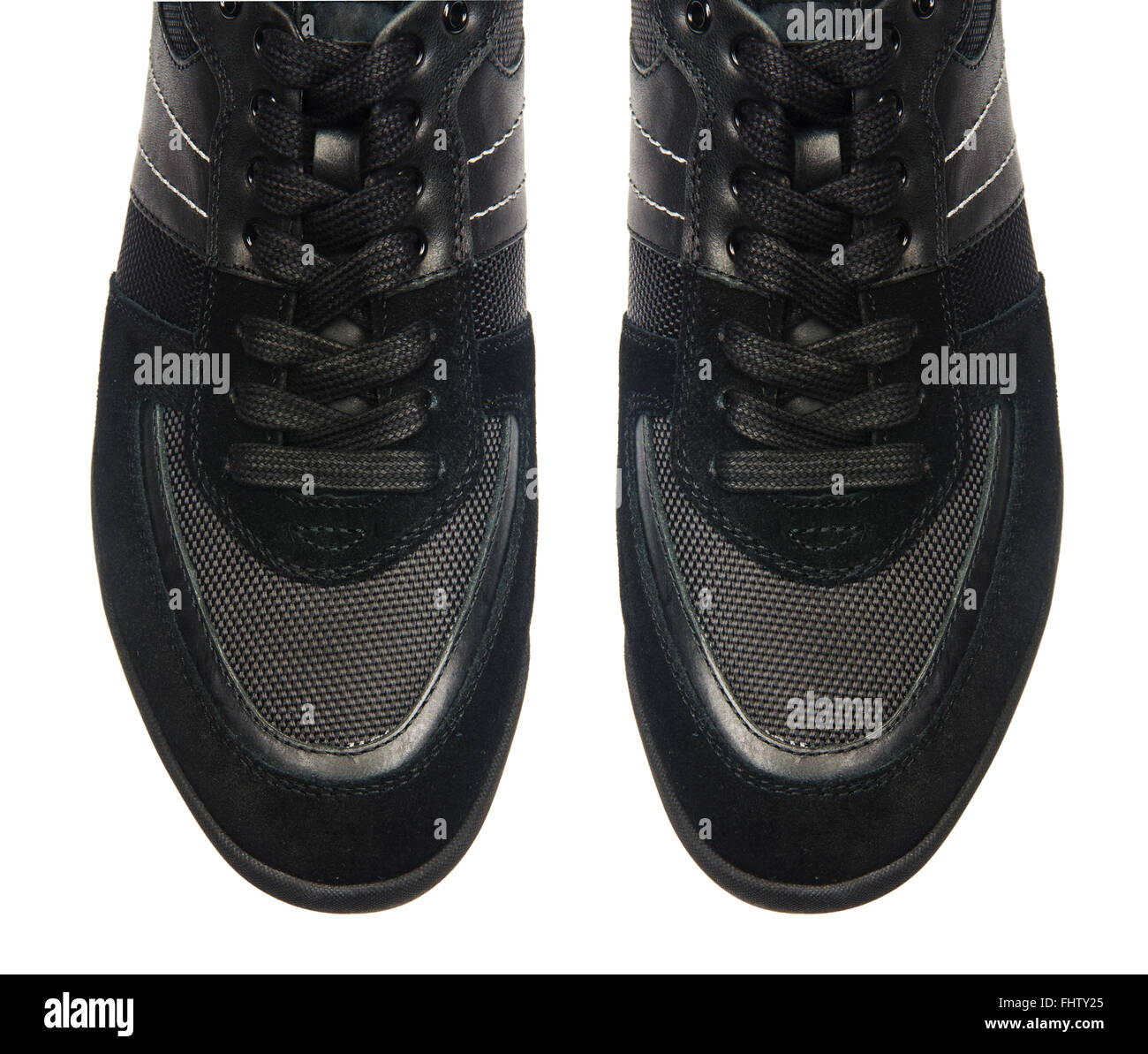 Tip of sport shoes isolated on white Stock Photo - Alamy