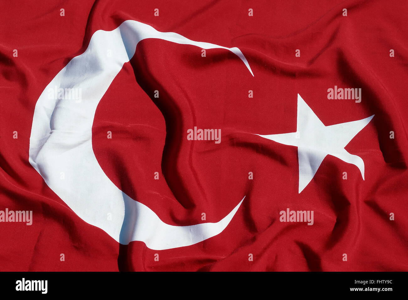 Turkish National flag Stock Photo - Alamy