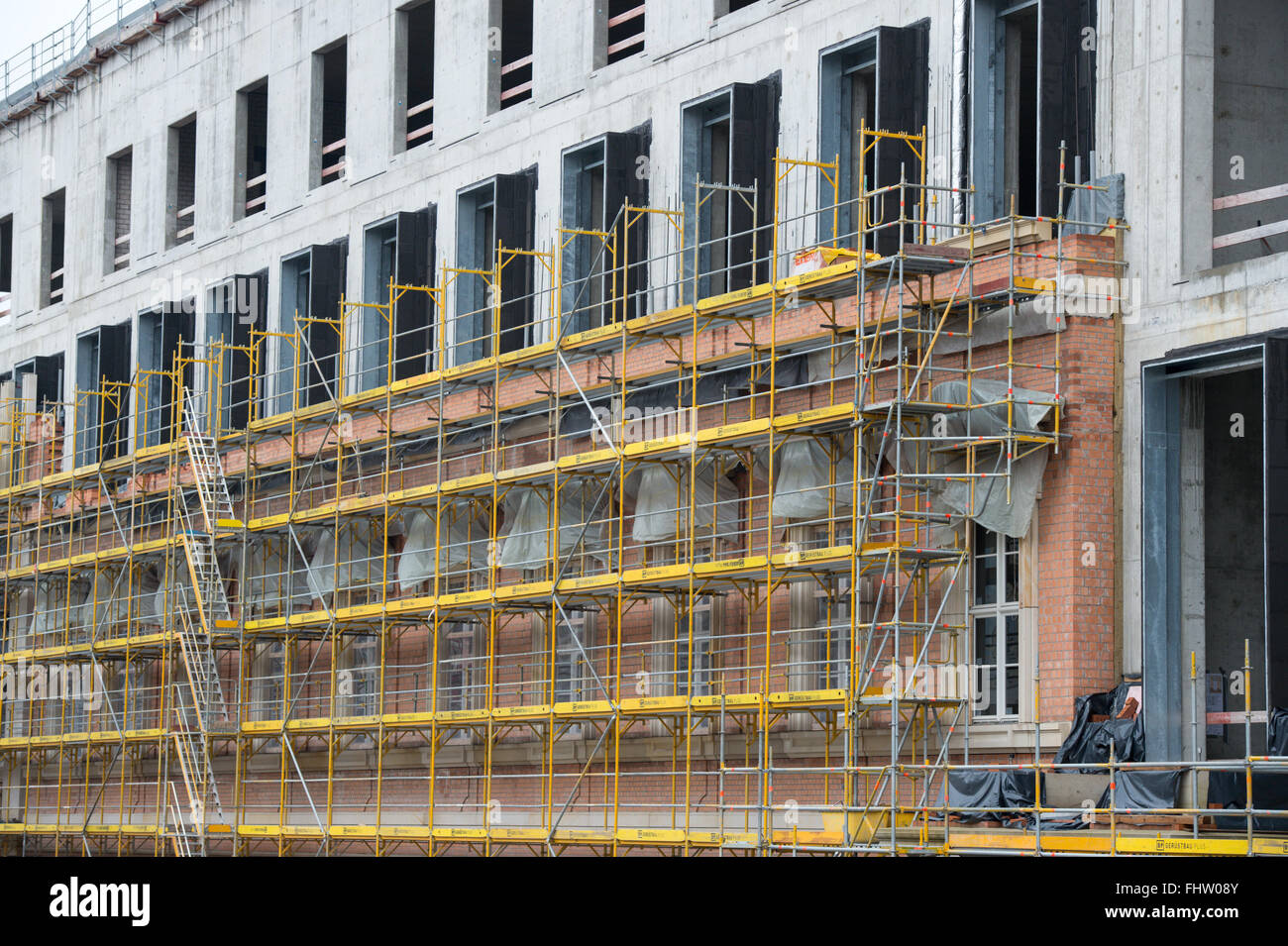 View of the construction sight of the Berlin Palace·Humboldtforum in ...