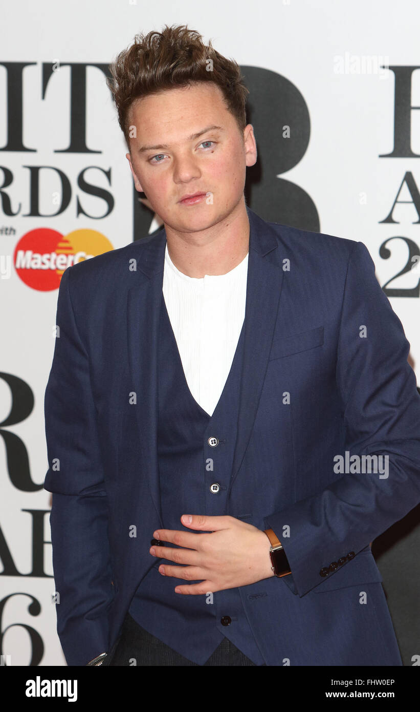 London UK Conor Maynard at BRIT Awards 2016 Red Carpet Arrivals at the ...