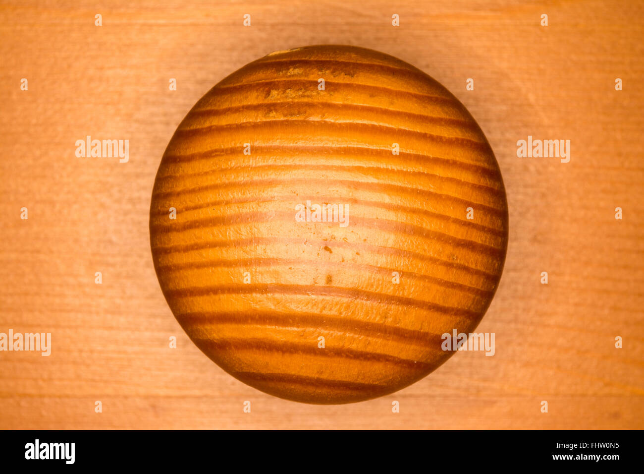 Round wooden handle on a chest of drawers Stock Photo - Alamy
