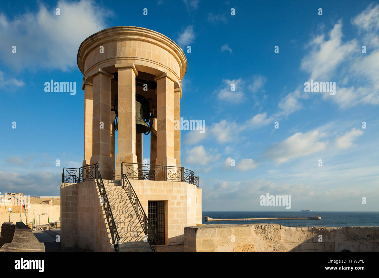 Siege Bell Memorial in Valletta, Malta Stock Photo - Alamy