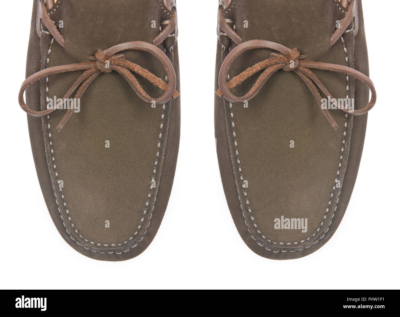 Tip of male shoes isolated on white Stock Photo - Alamy