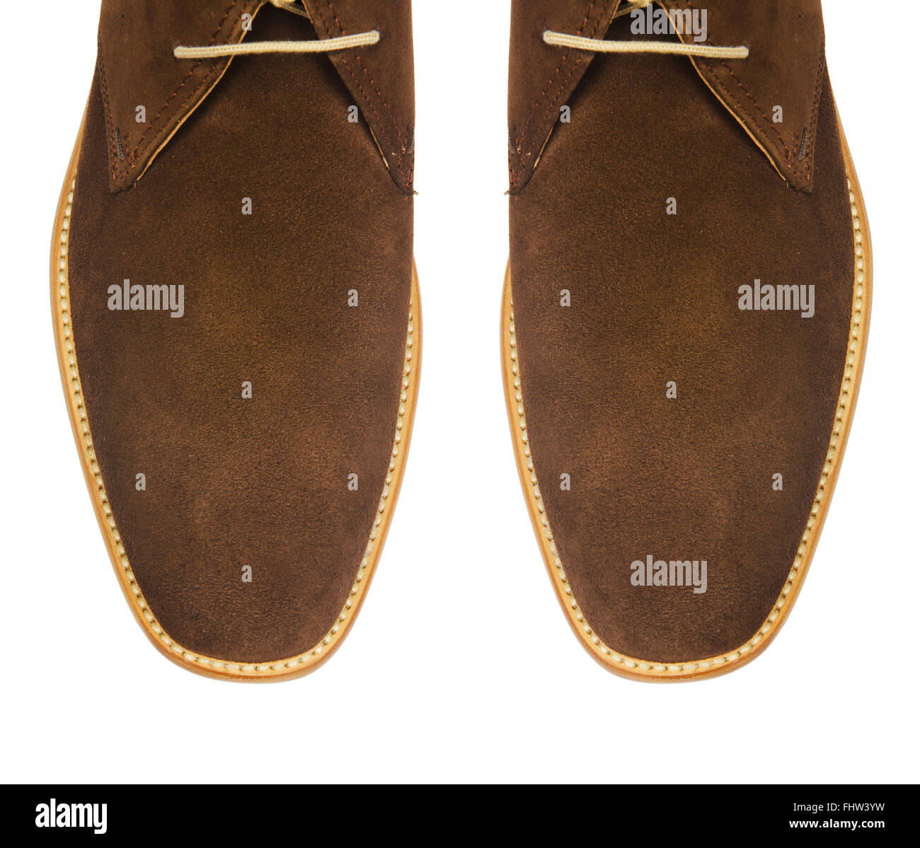 Tip of male shoes isolated on white Stock Photo - Alamy