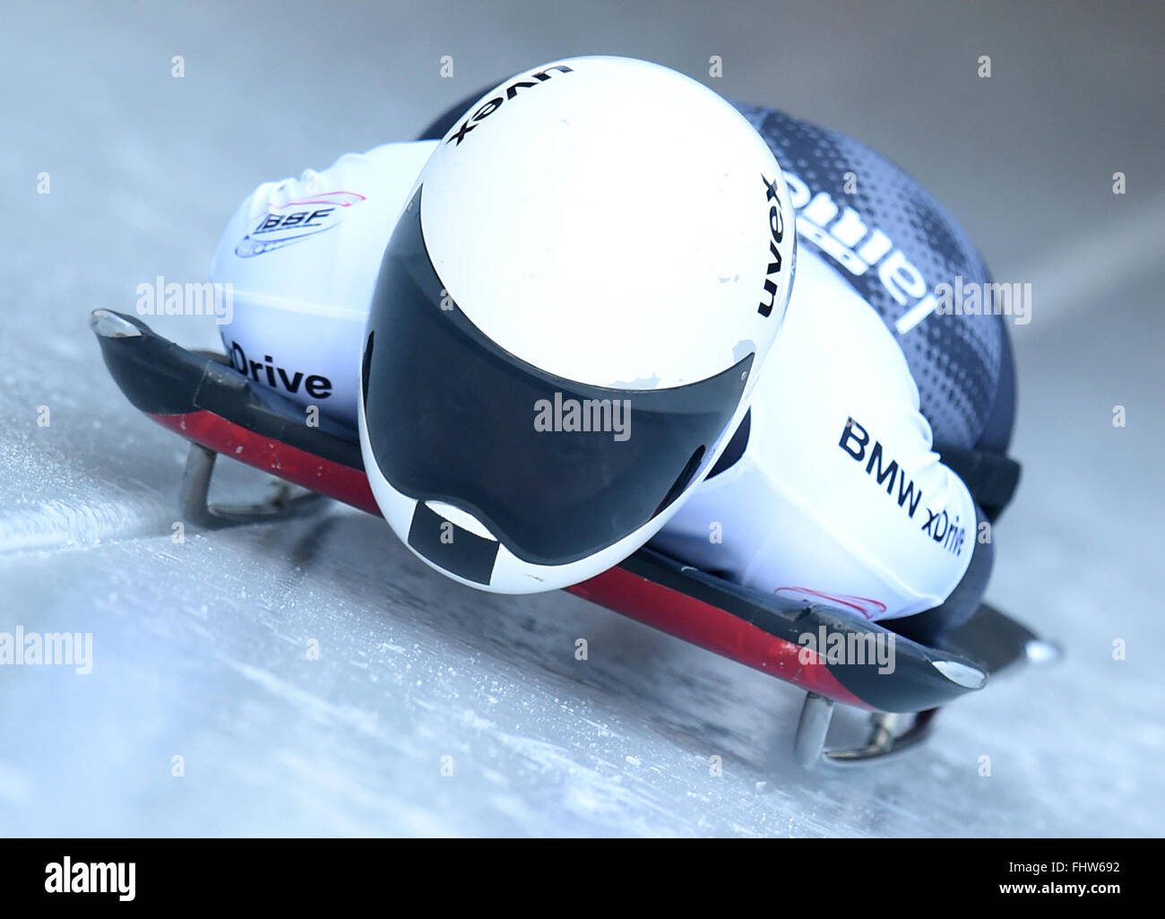 Koenigssee, Germany. 26th February, 2016. Latvian Skeleton pilot Lelde ...