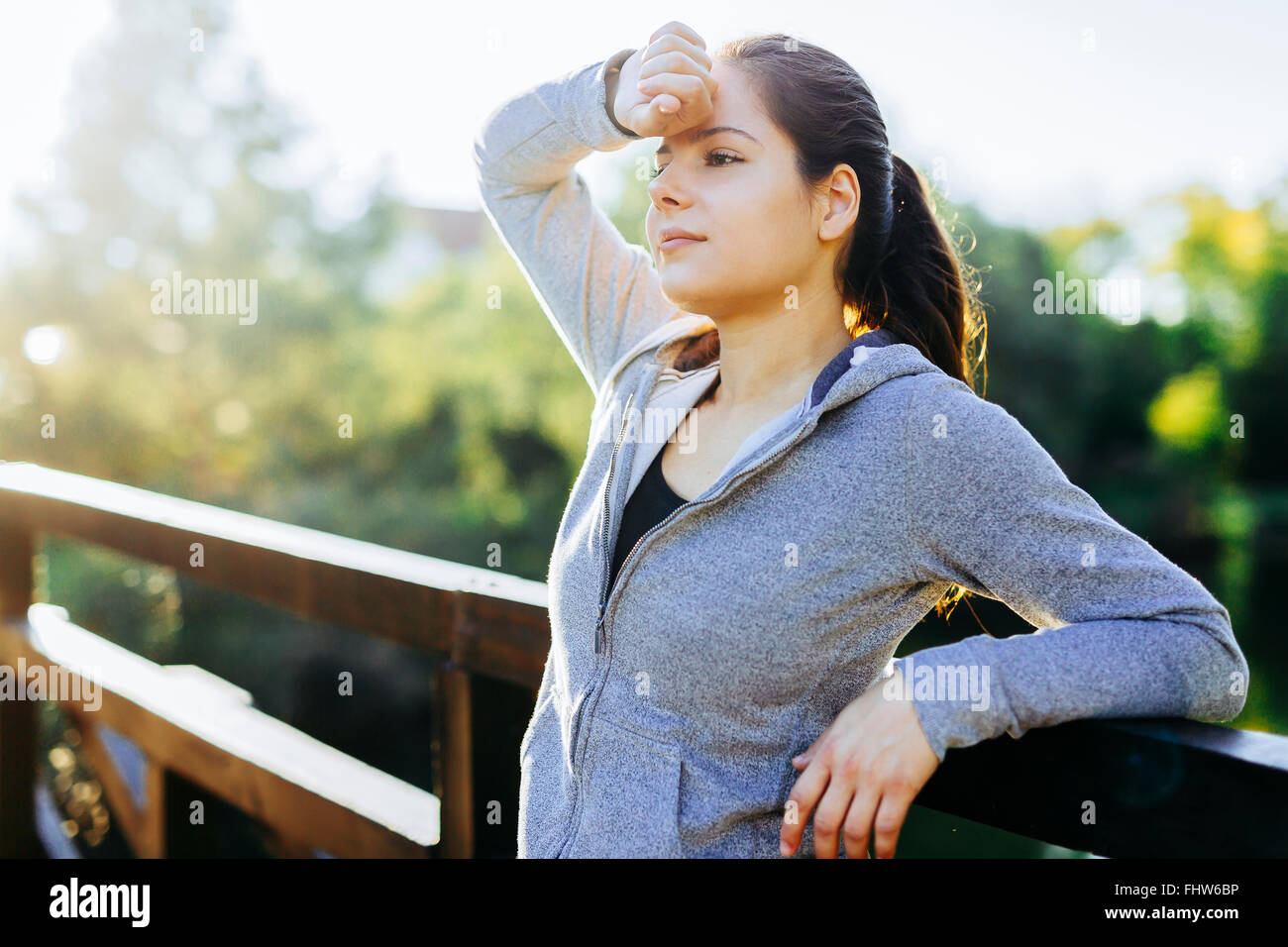 Women exhausted exercising hi-res stock photography and images - Alamy