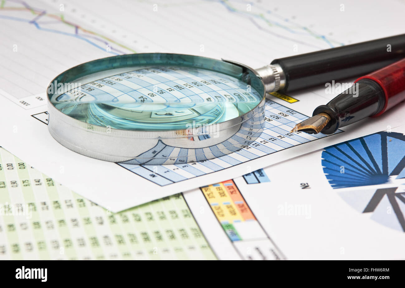 working paper with a diagram Stock Photo - Alamy