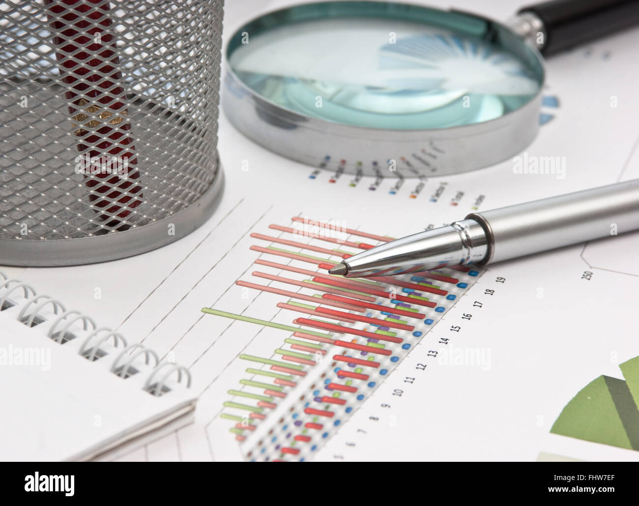 working paper with a diagram Stock Photo - Alamy