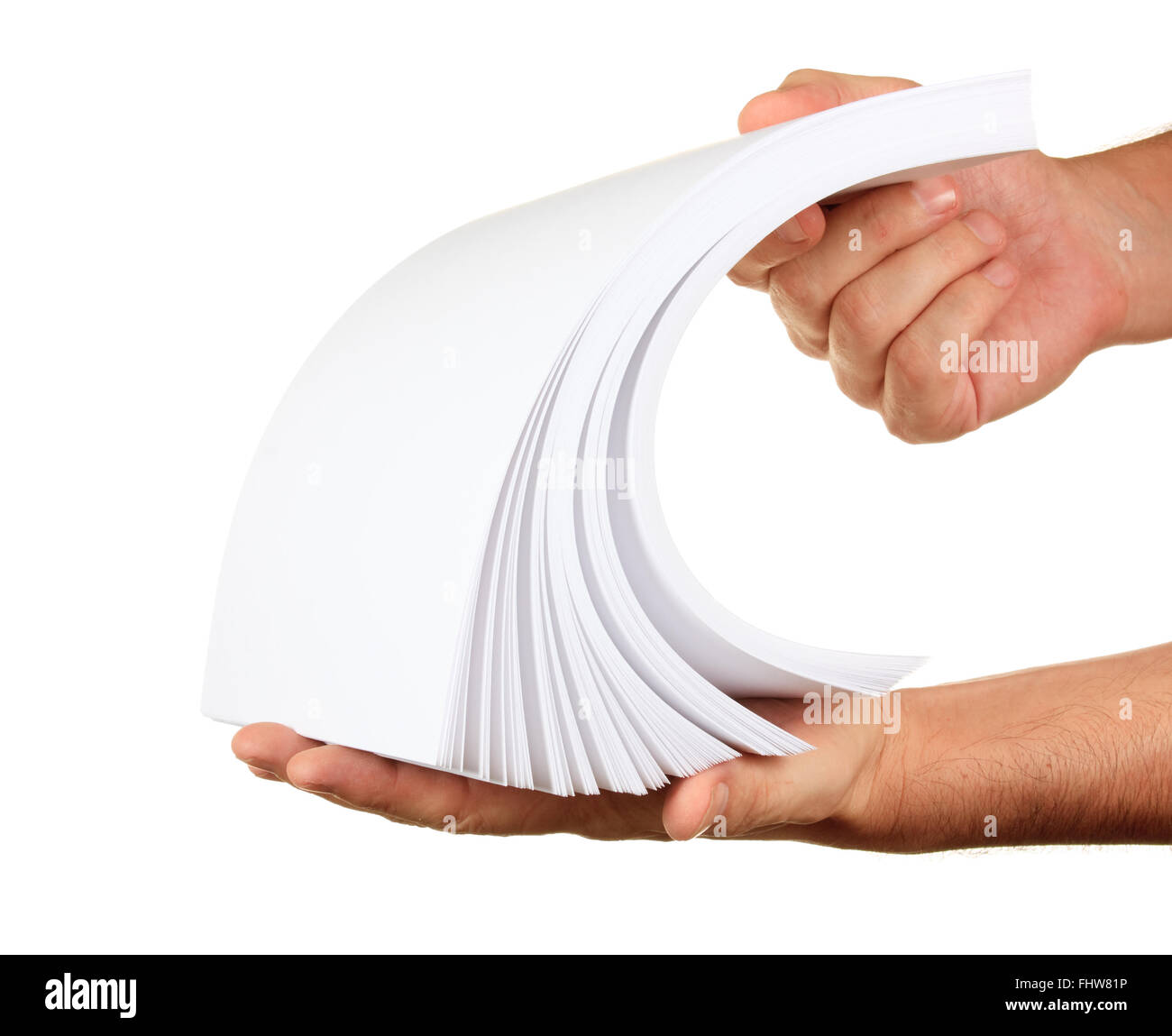 Stack blank paper in Cut Out Stock Images & Pictures - Alamy