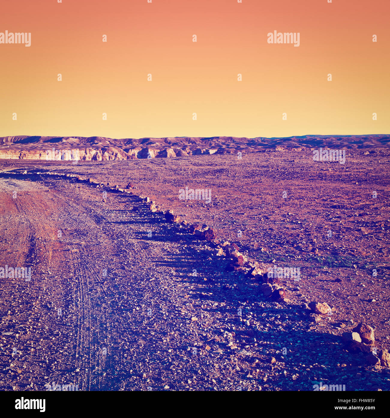 Israel at Sunset Stock Photo - Alamy