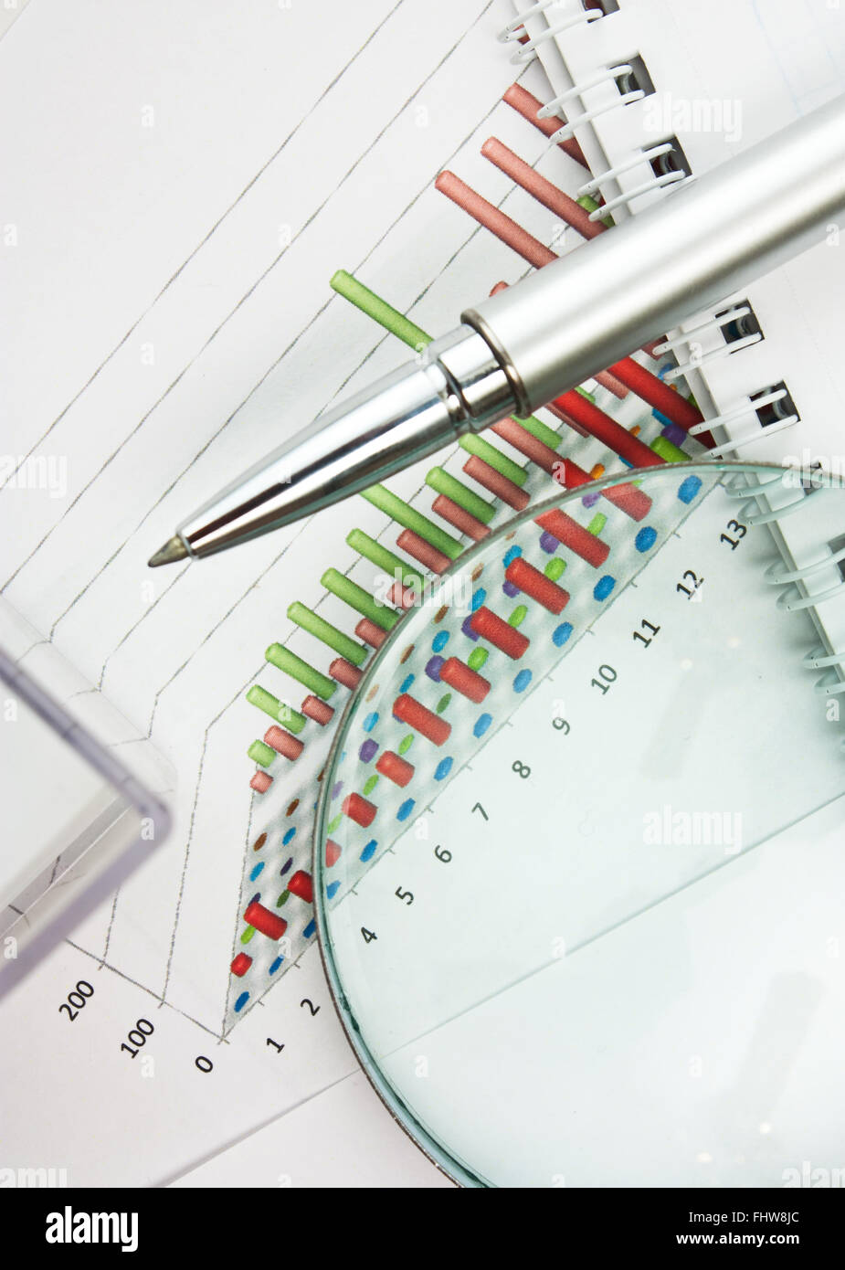 working paper with a diagram Stock Photo - Alamy