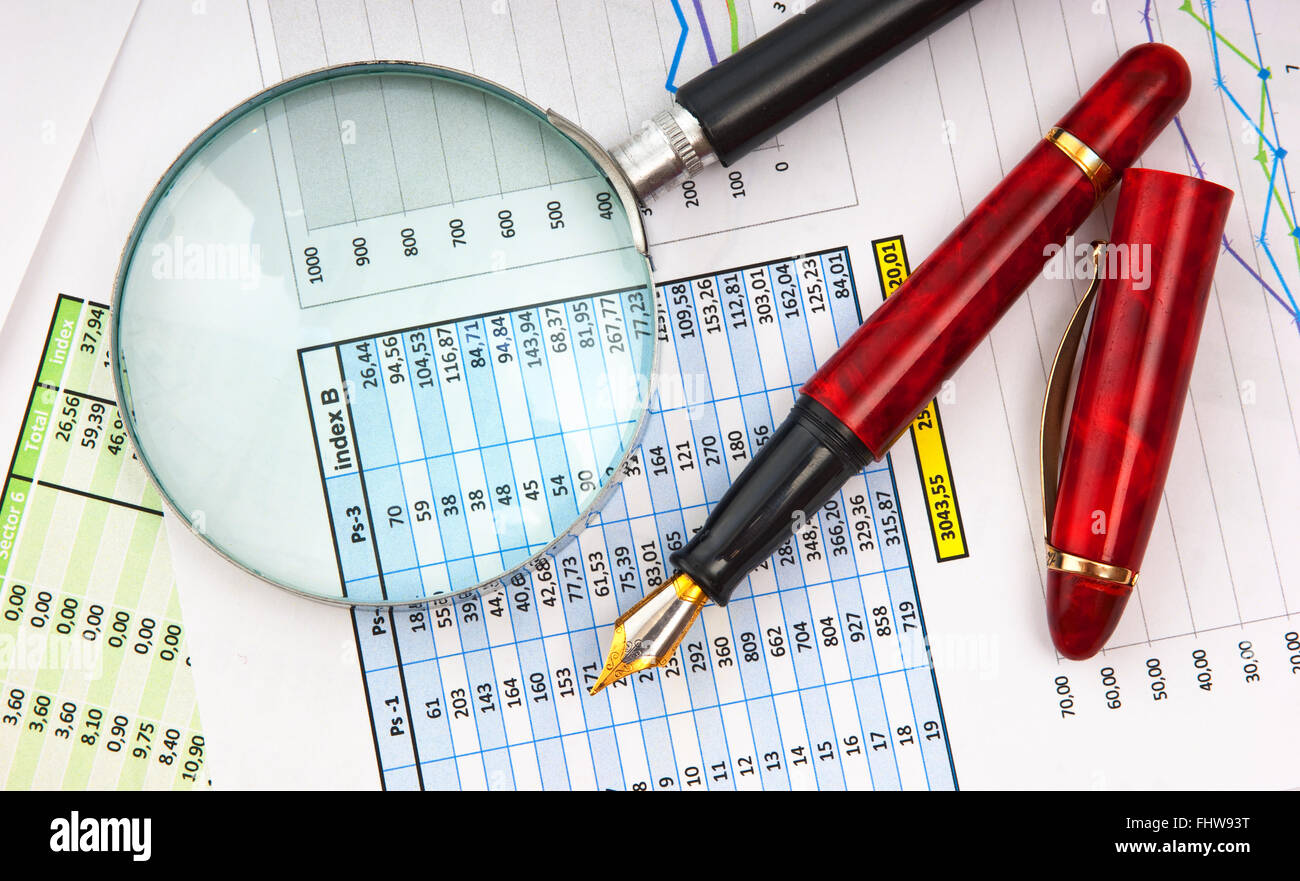 working paper with a diagram Stock Photo - Alamy