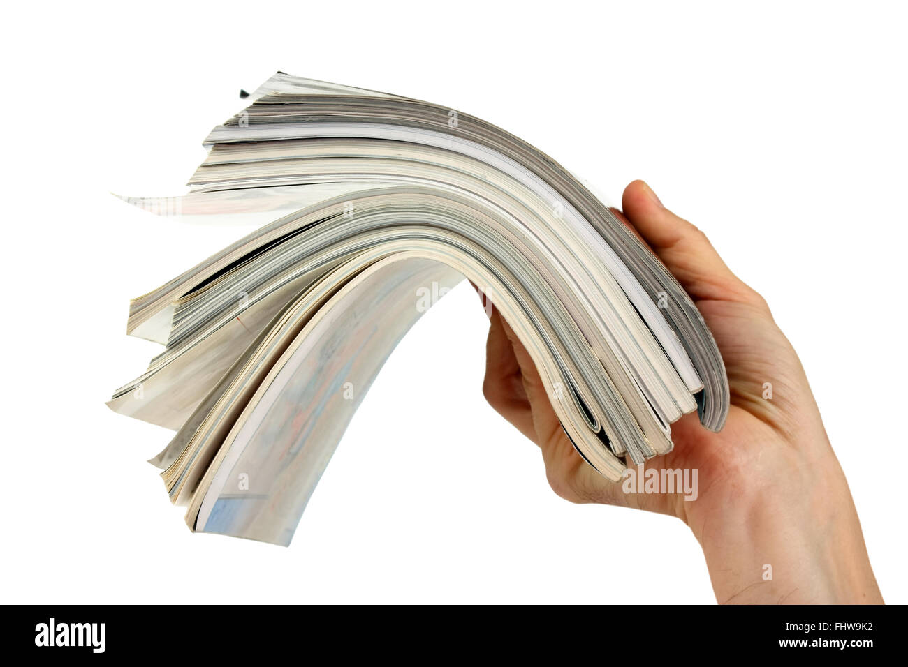 magazine in hand Stock Photo - Alamy