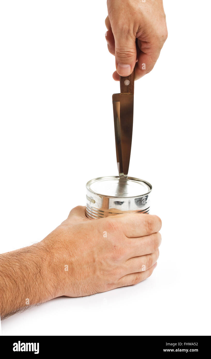 Opening jar with knife hi-res stock photography and images - Alamy