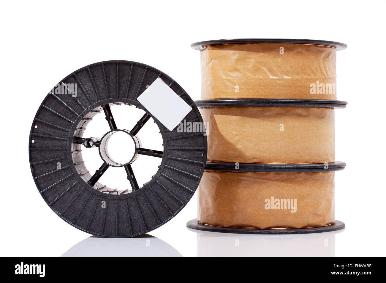 Packed spools Cut Out Stock Images & Pictures - Alamy