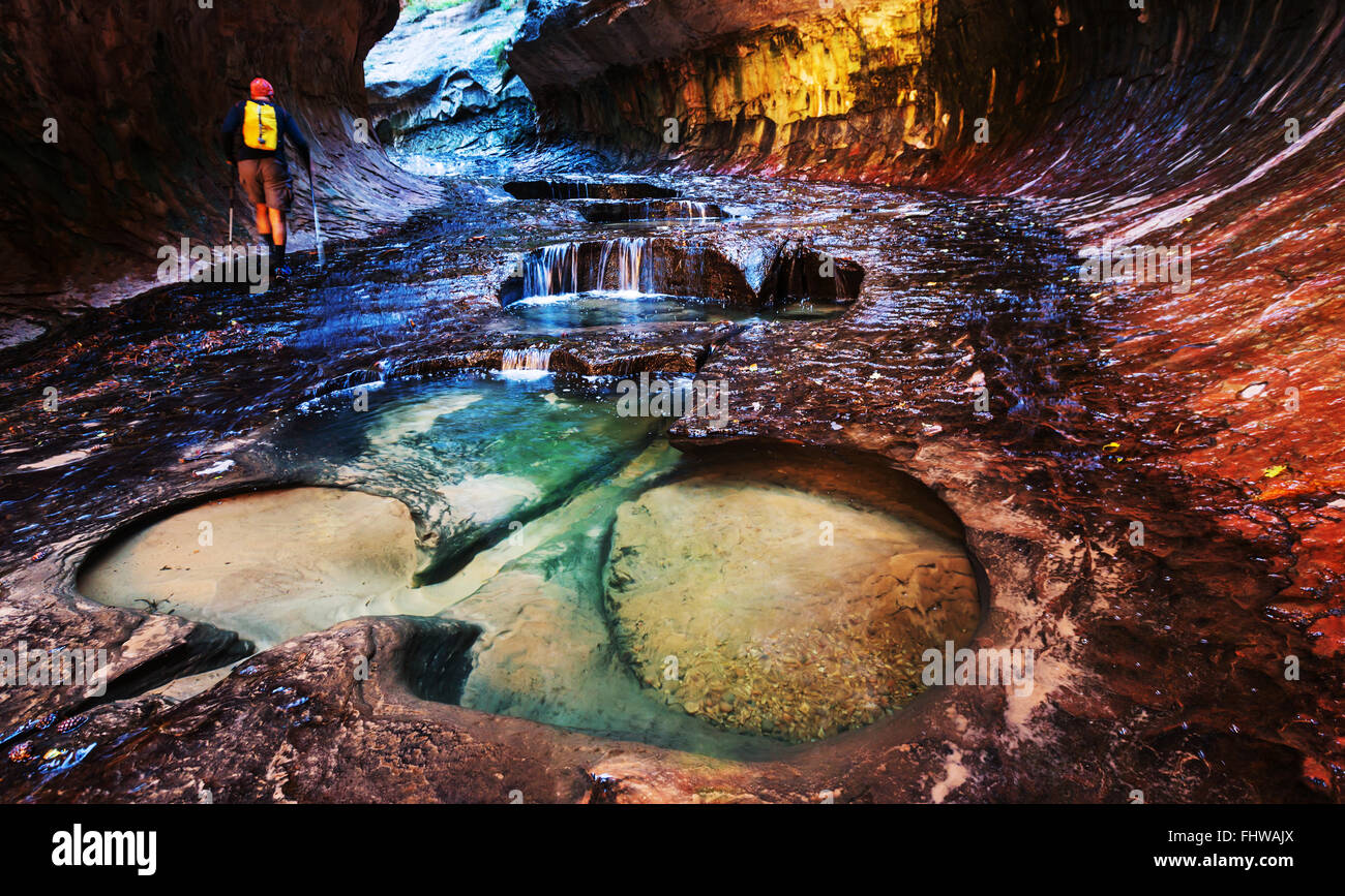 Canyon in Zion Stock Photo - Alamy
