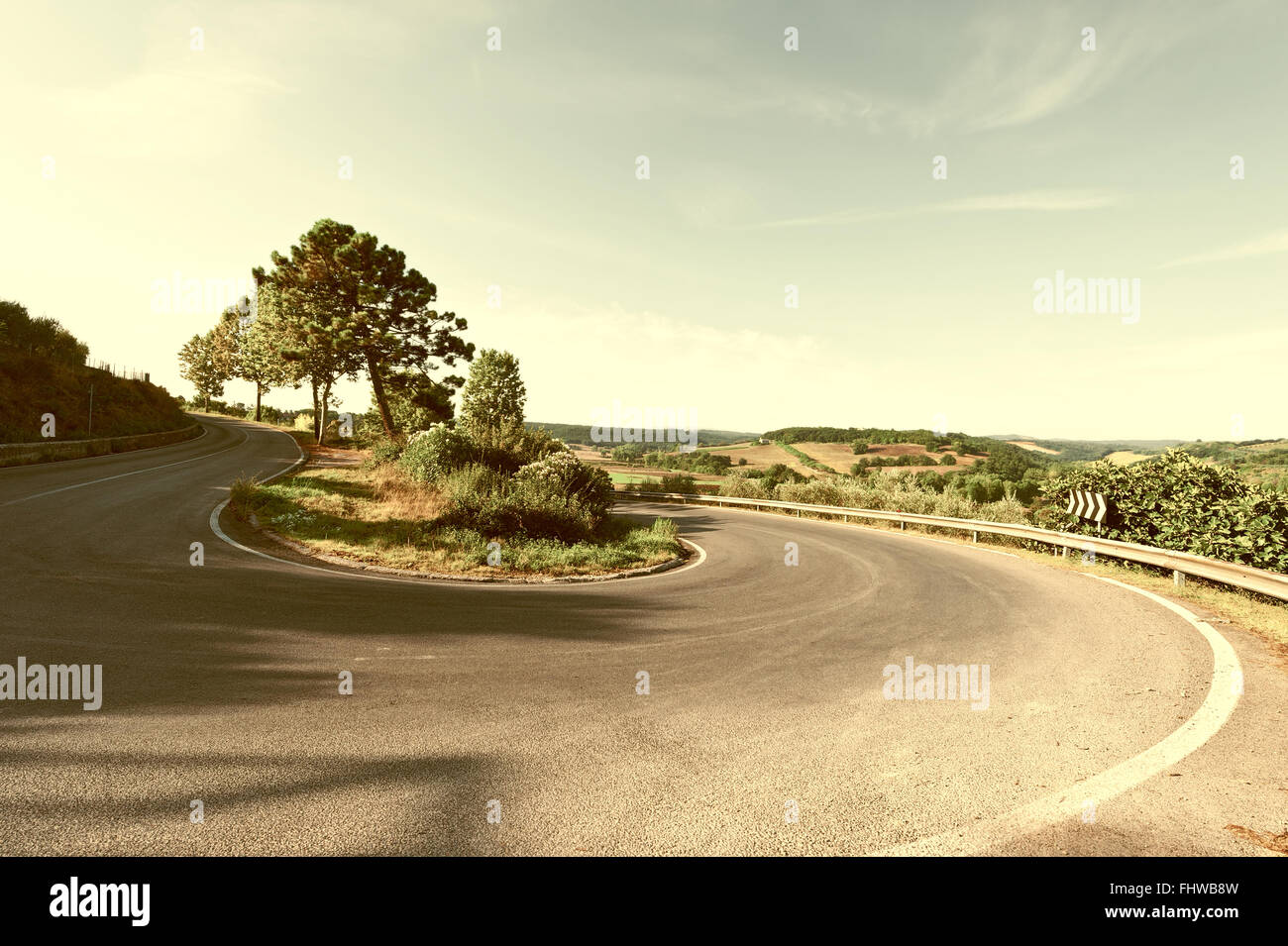 Asphalt road spring hi-res stock photography and images - Alamy