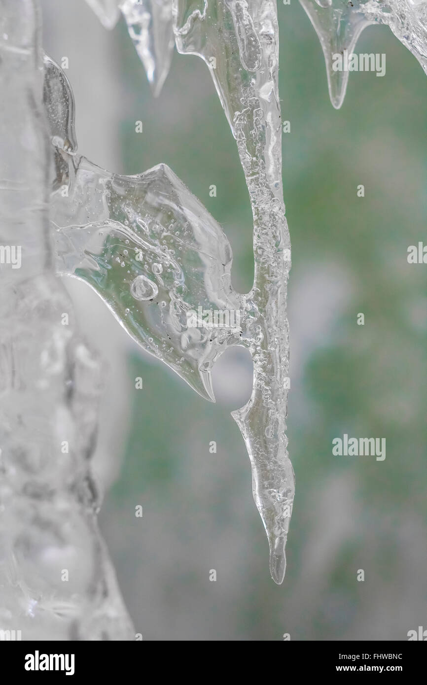 Icicles, part of No Boundaries ice formation in Sand Point area of ...