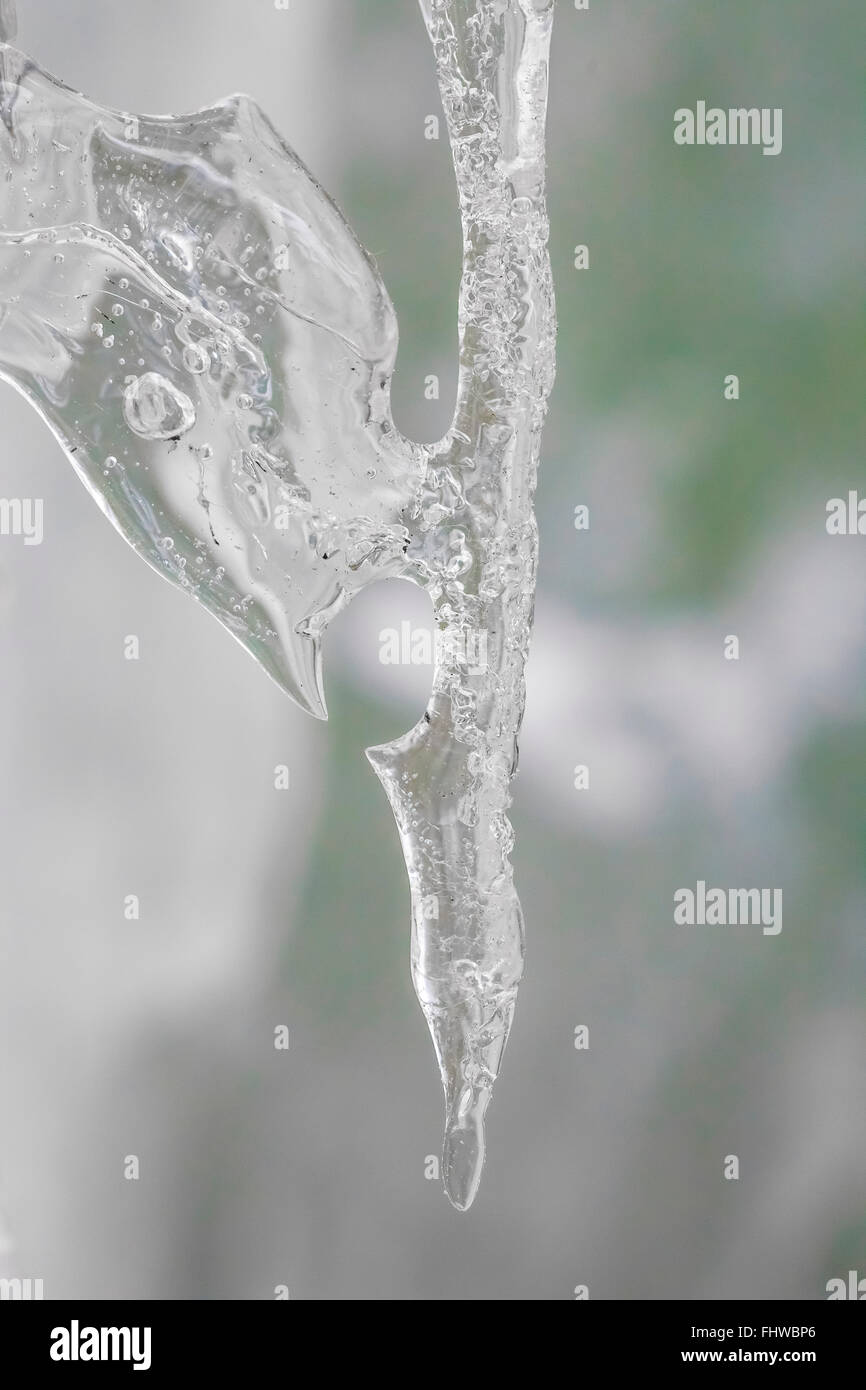 Icicle, part of No Boundaries ice formation in Sand Point area of ...