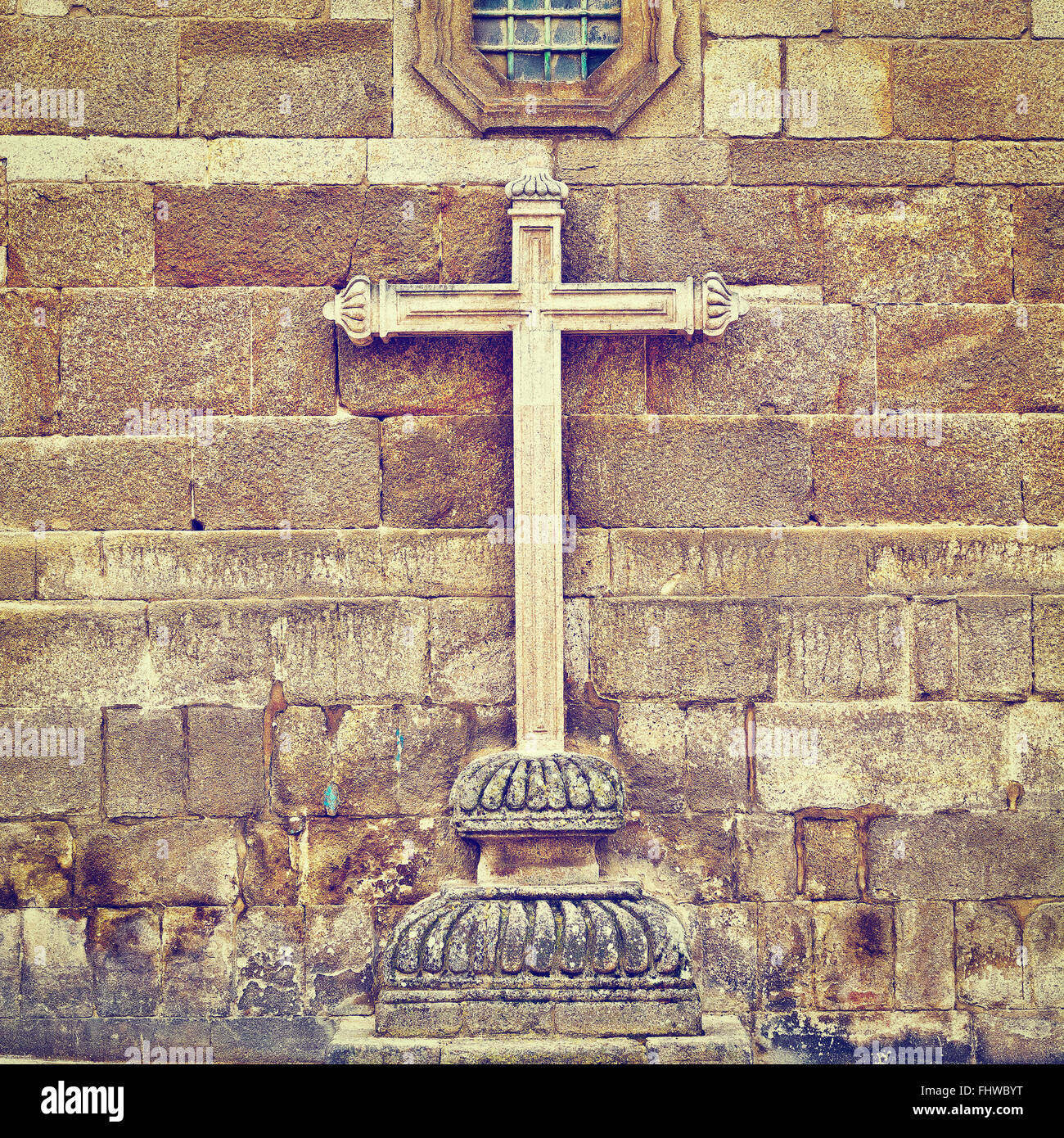 Outdoor stone cross hi-res stock photography and images - Alamy