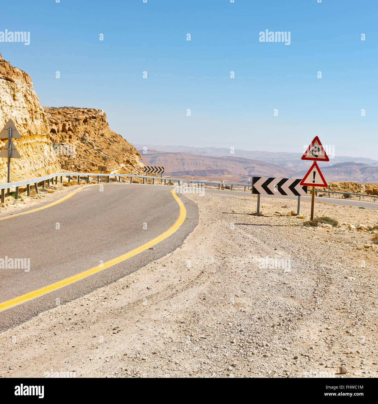 Road in Desert Stock Photo - Alamy
