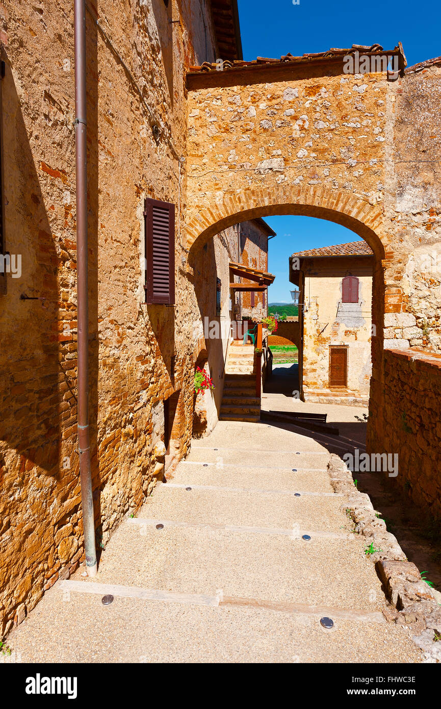 Cityscape old stone stair hi-res stock photography and images - Alamy