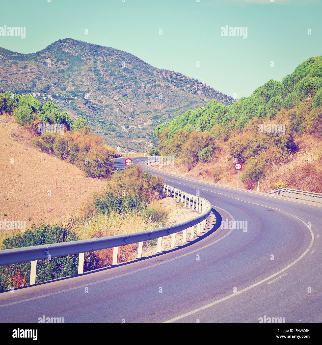 Road in Spain Stock Photo - Alamy