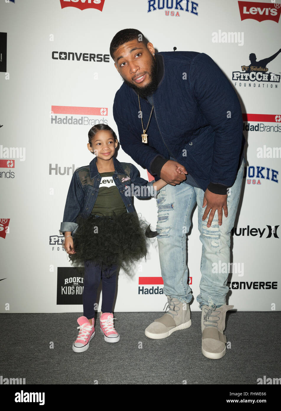 New York, NY USA - February 11, 2016: Devon Still & Leah Still attends ...