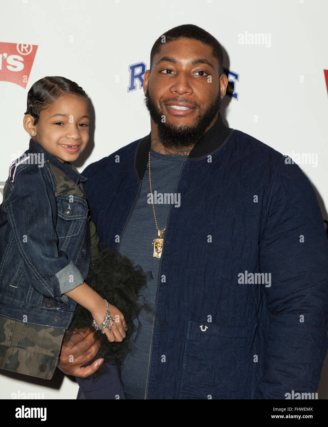 New York, NY USA - February 11, 2016: Devon Still & Leah Still attends ...