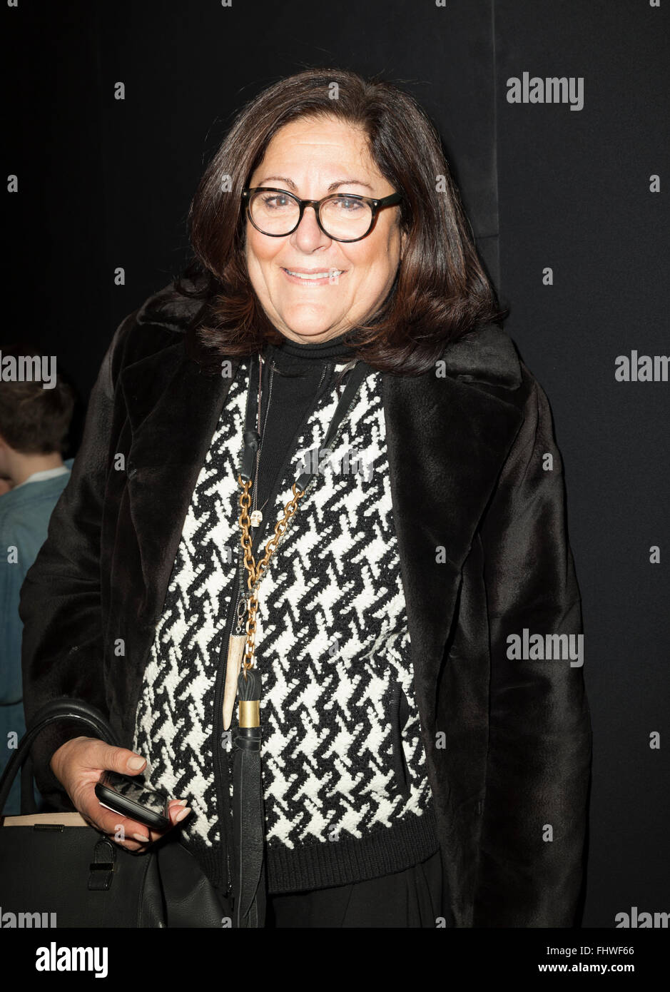 New York, NY USA - February 11, 2016: Fern Mallis attends backstage for ...