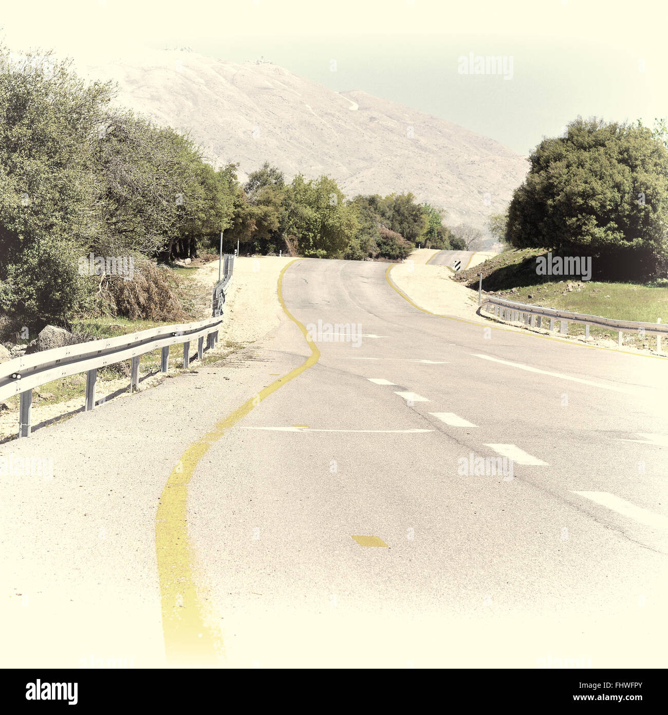 Rural road in golan hi-res stock photography and images - Alamy