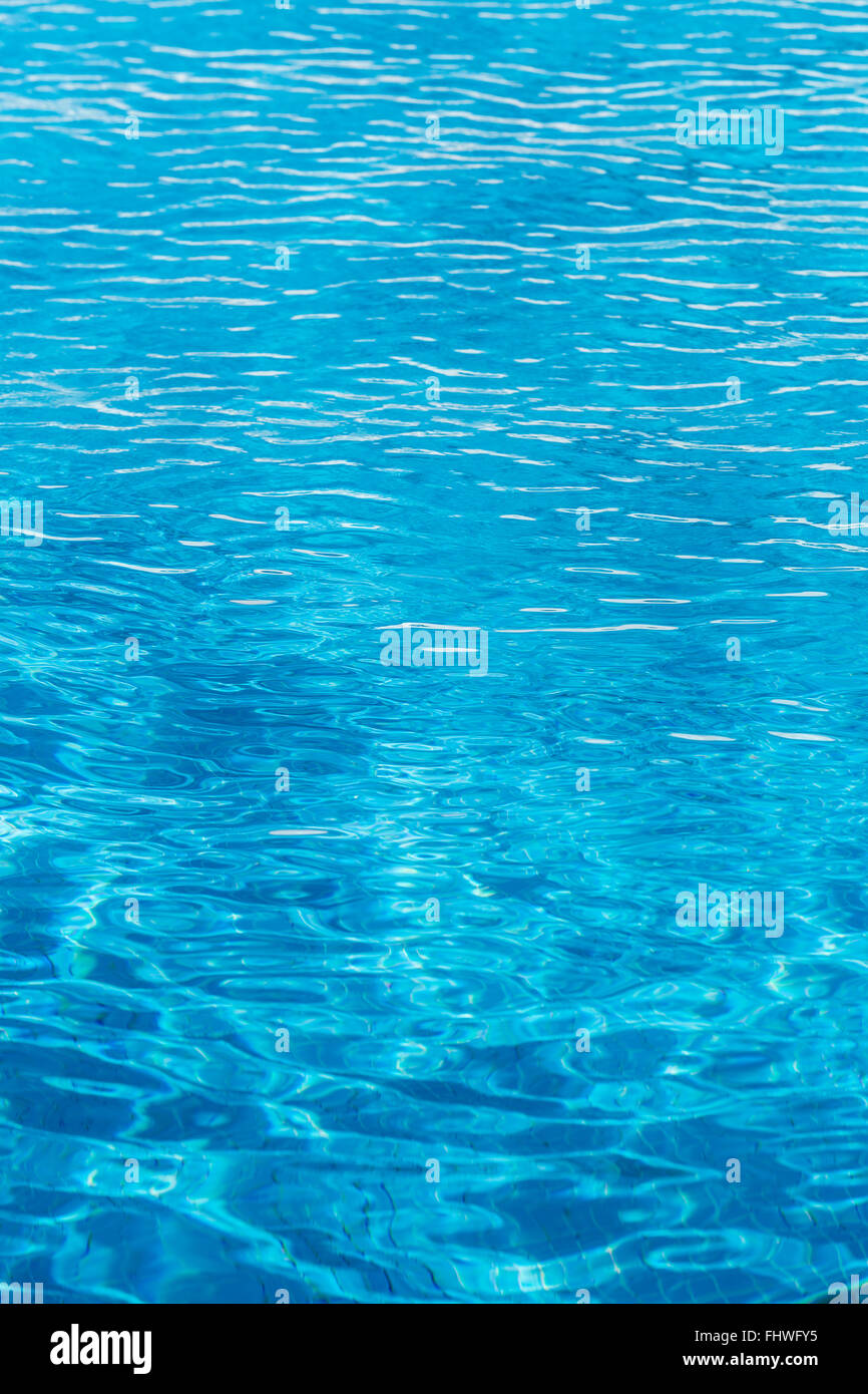 Ripples on the water in the swimming pool Stock Photo - Alamy